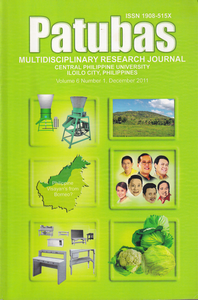 Patubas Volume 6(1), December 2011