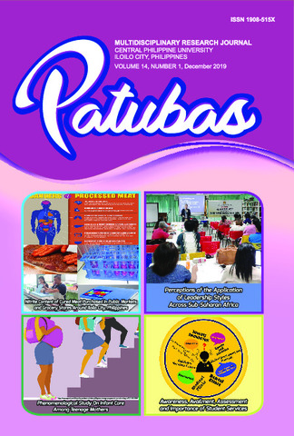 Patubas Volume 14(1), December 2019